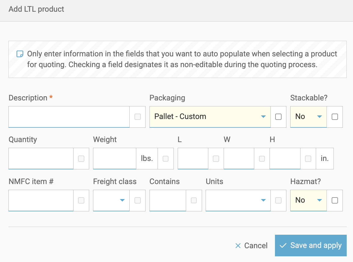 Product Catalog Settings